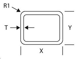 Standard Rectangle Tubes with Round Corners - Moll International